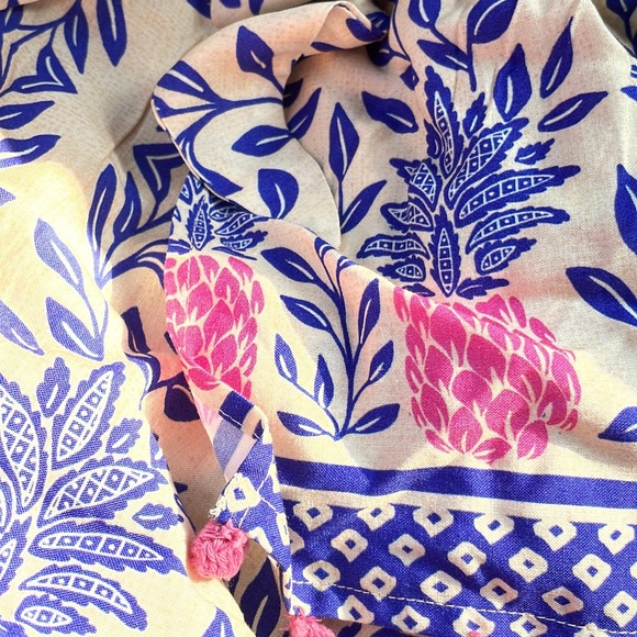 FARM Rio | Tops | Farm Rio Pineapple Smocked Top | Poshmark